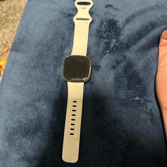 fitbit | Wearables | Fitbit Gold And White Smartwatch With Advanced ...